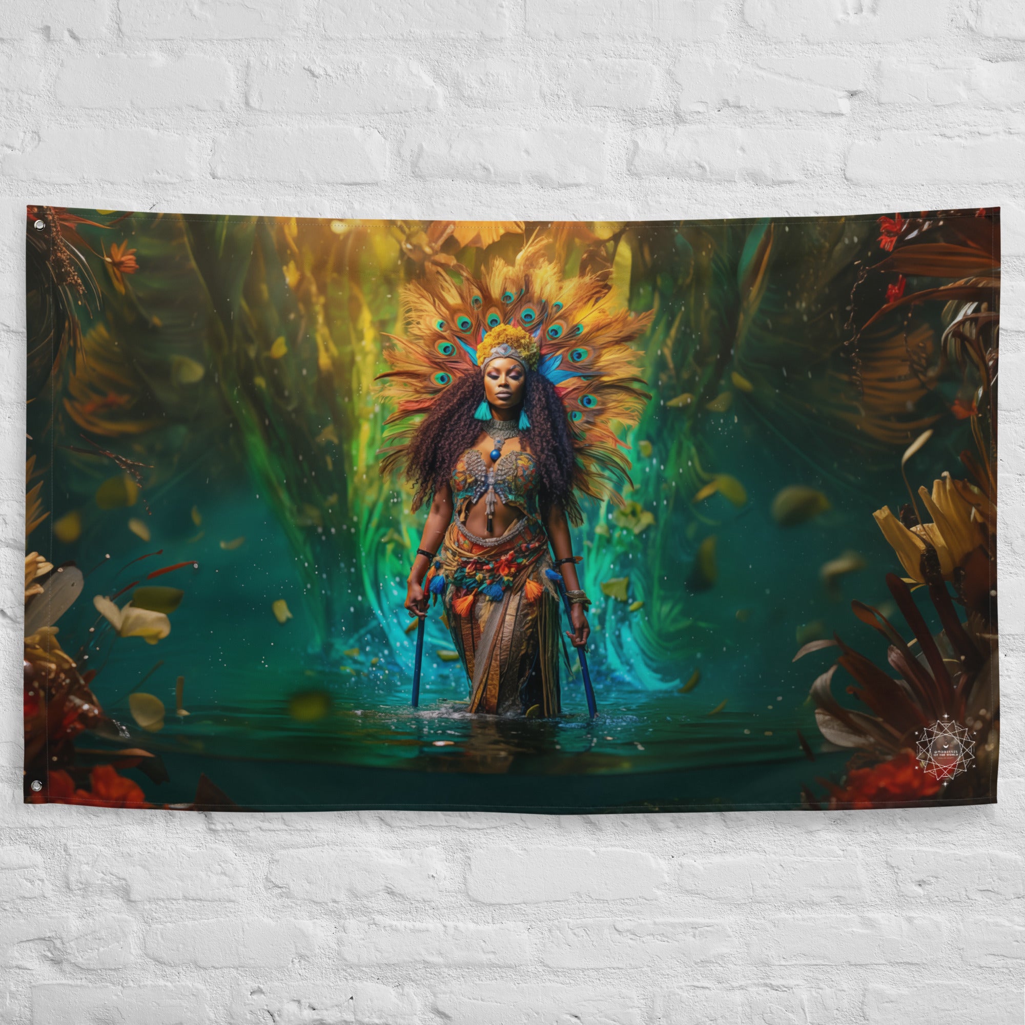 Oshun Goddess Flag Wall Art – About my Brain Institute