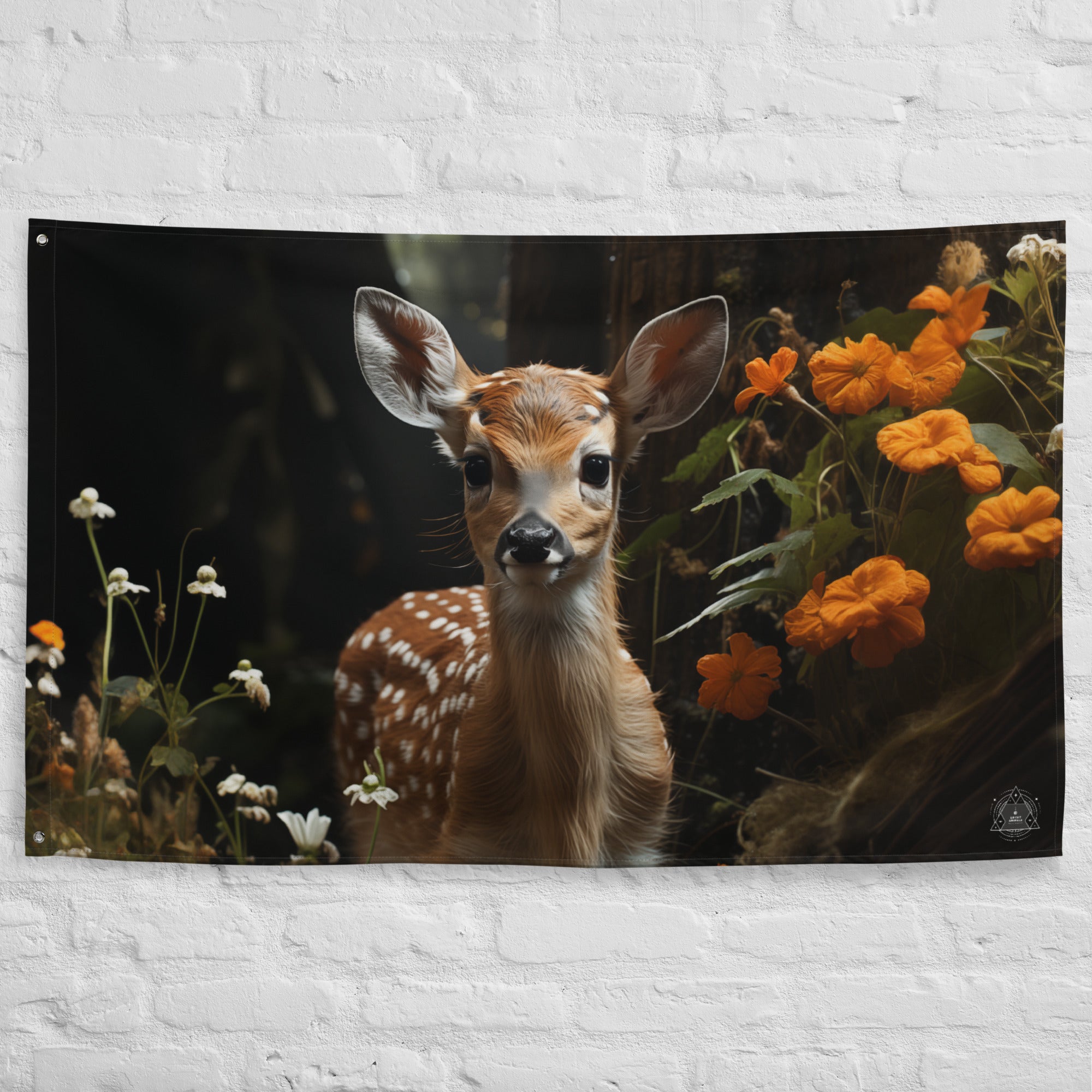Fawn Spirit Animal Flag Wall Art – About my Brain Institute