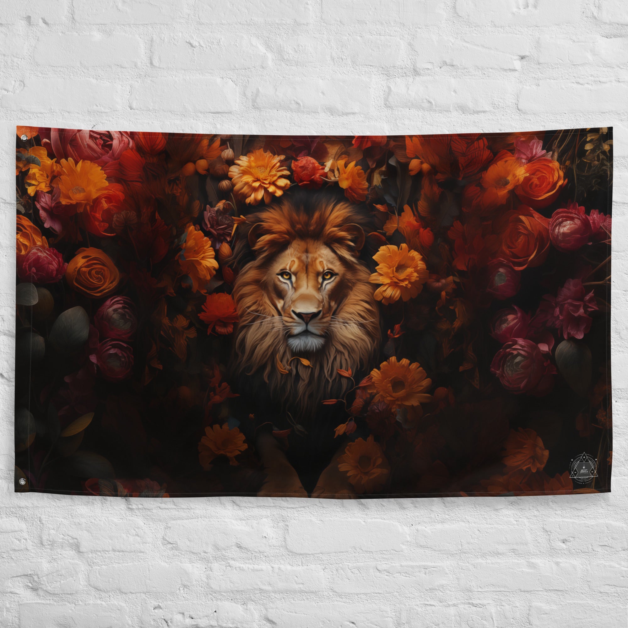 Lion Spirit Animal Flag Wall Art – About my Brain Institute