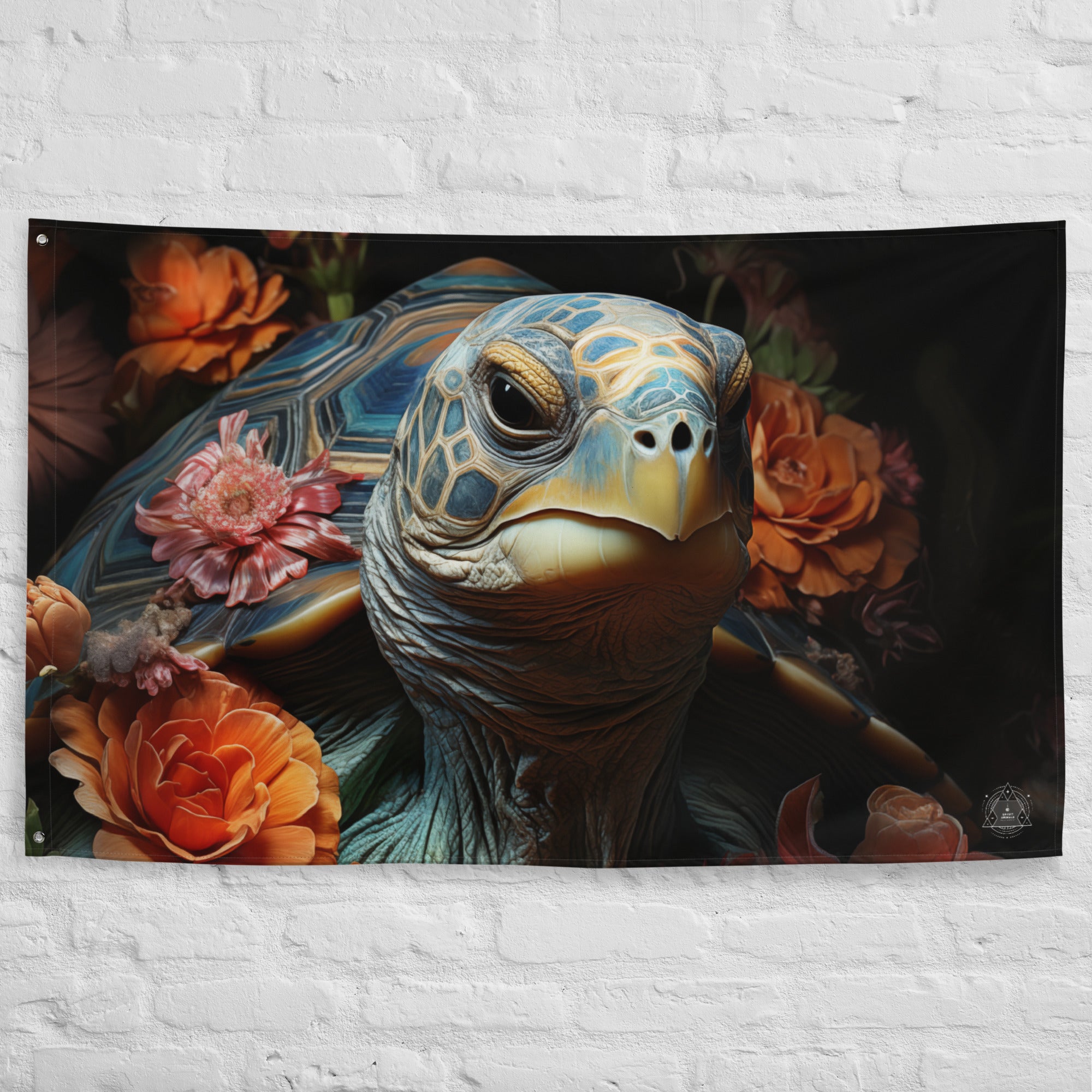 Tortoise Spirit Animal Flag Wall Art – About my Brain Institute